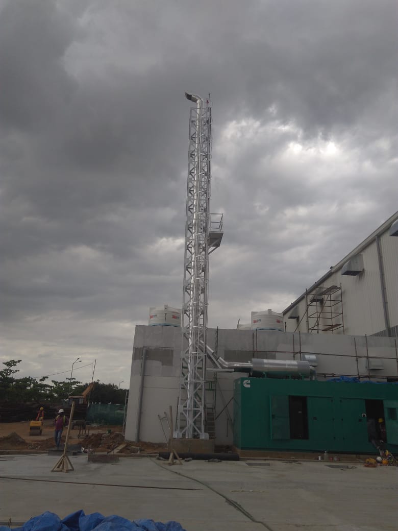 Generator Exhaust Stack Commissioning