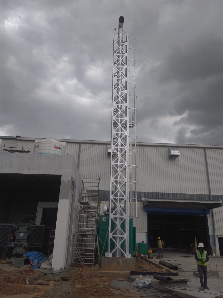 Generator Exhaust Stack Commissioning